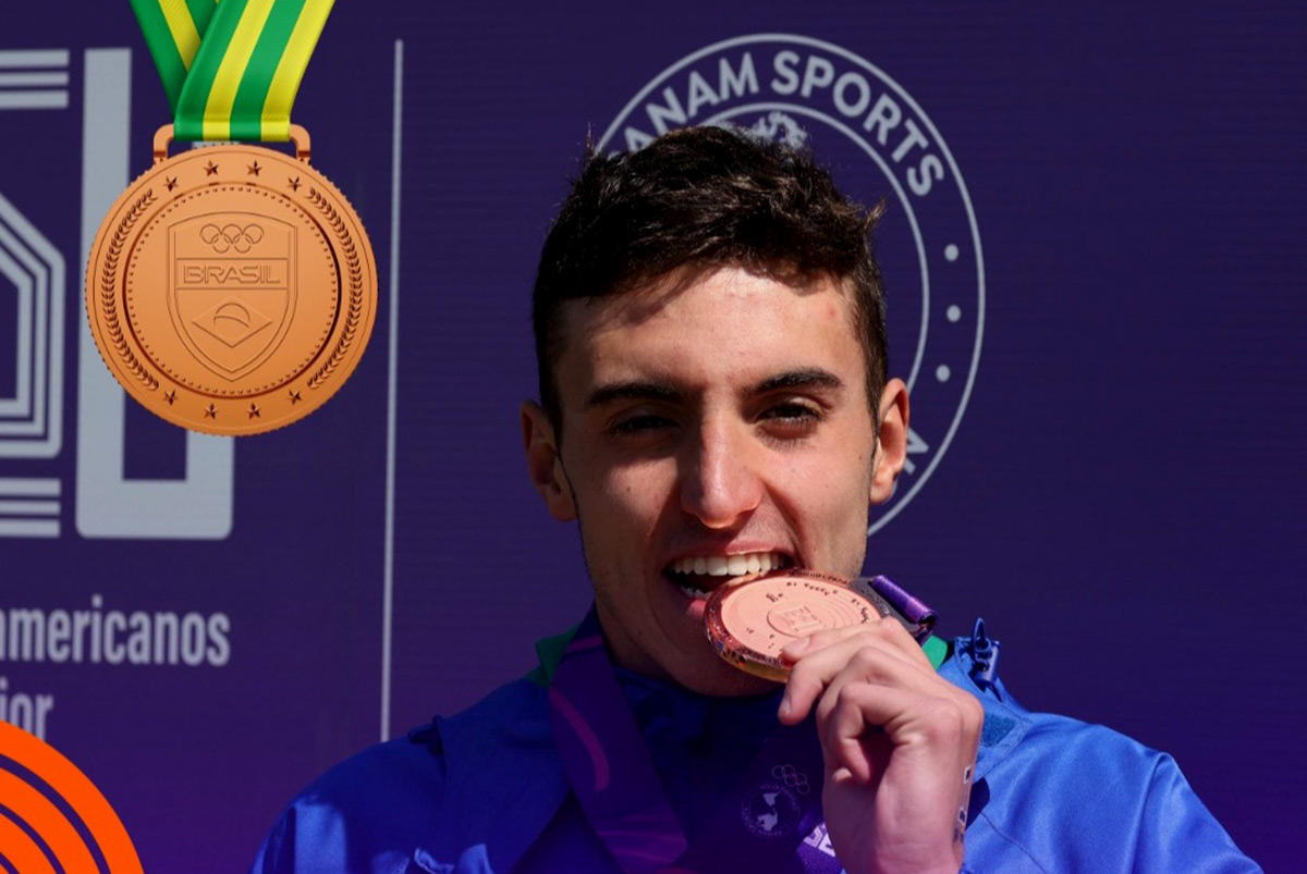 Leonardo Macedo conquista bronze nas Águas Abertas dos Jogos Pan ...